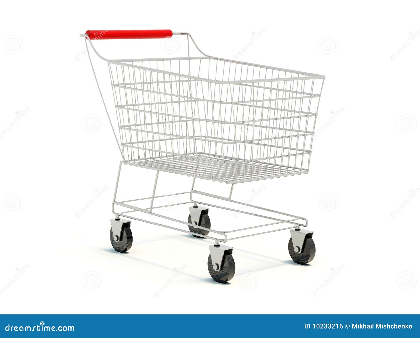 Empty shopping cart stock illustration. Illustration of purchase - 10233216