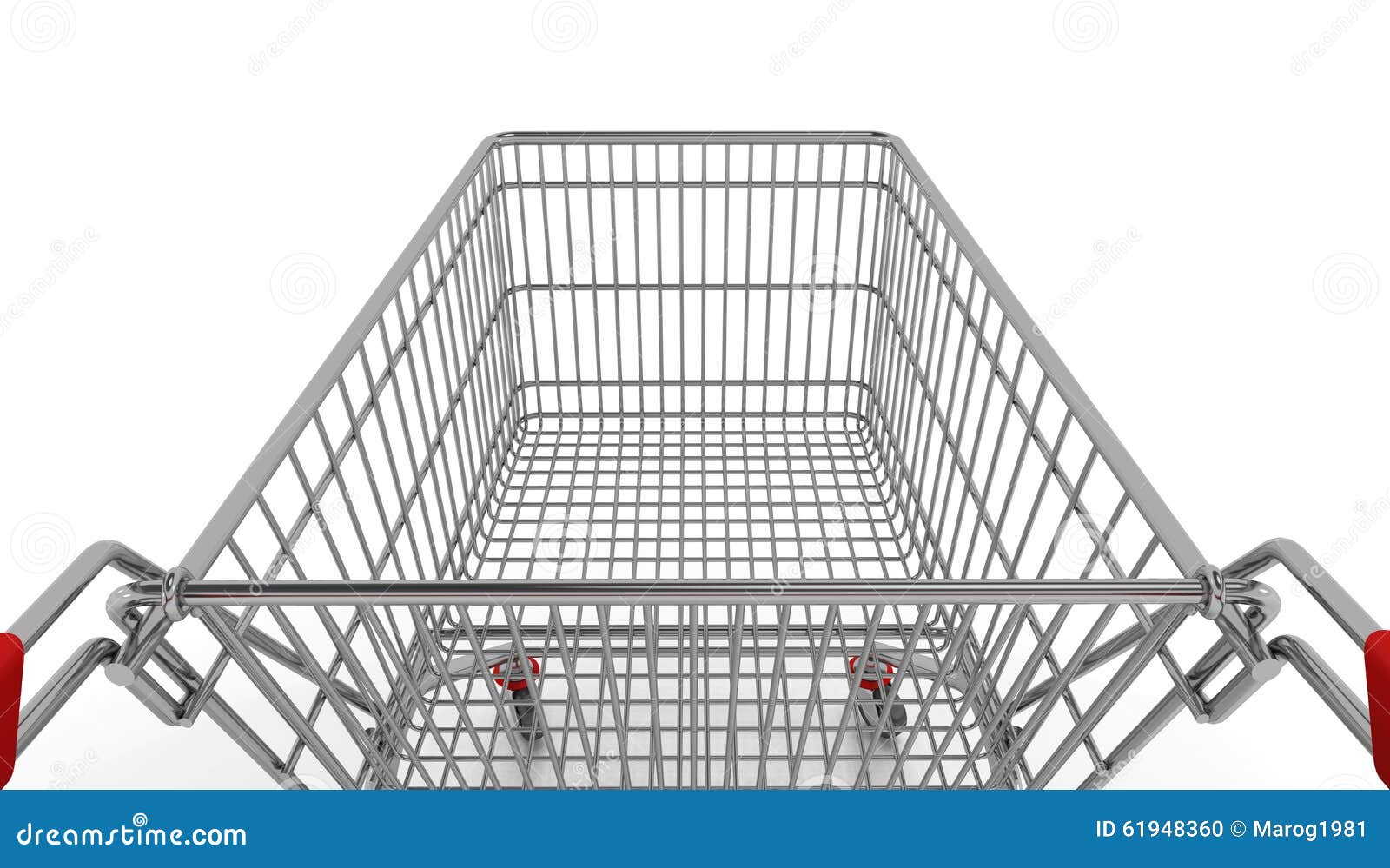 Empty shopping cart stock illustration. Illustration of shop - 61948360