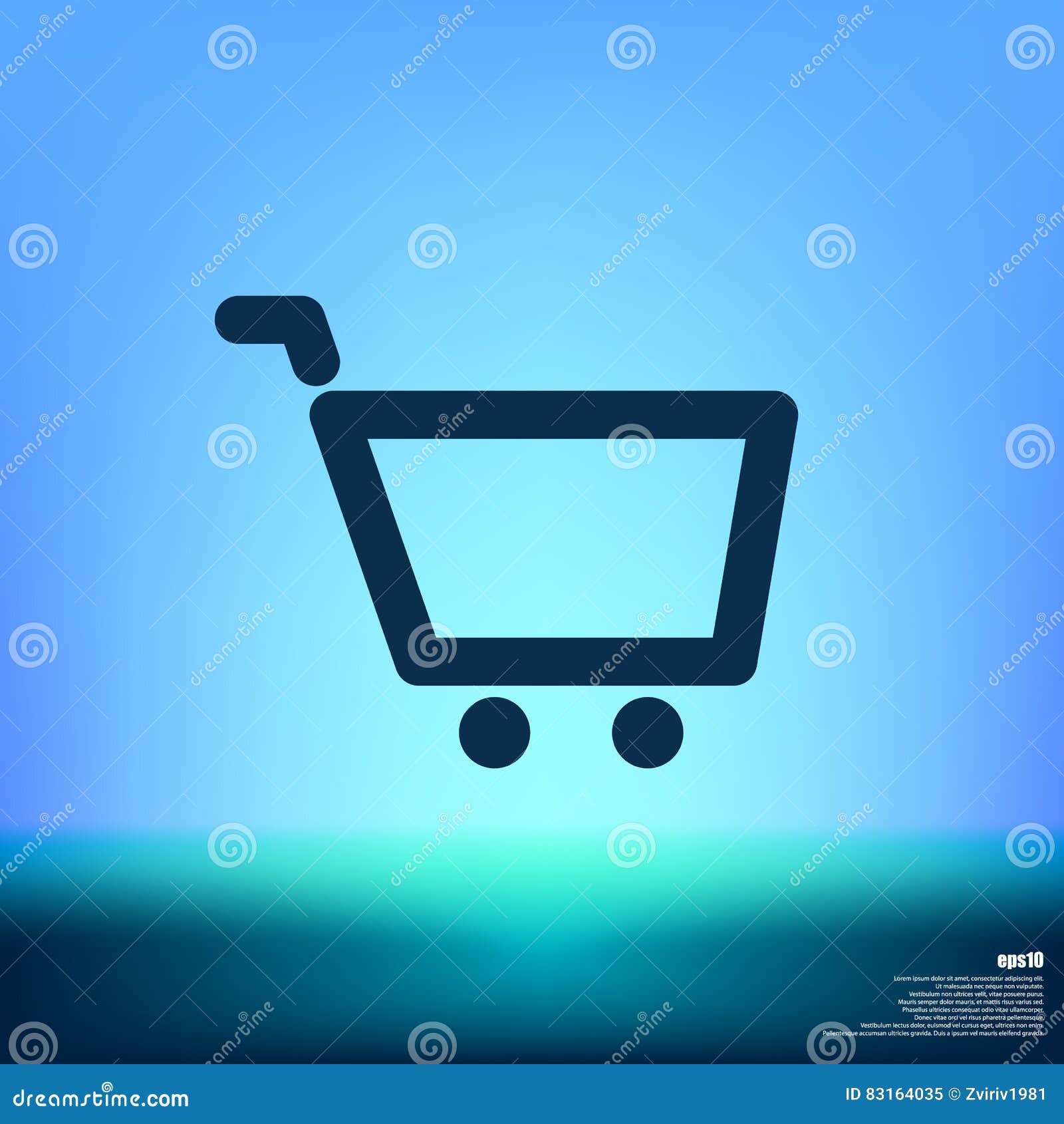 Empty shopping cart icon stock illustration. Illustration of cart ...
