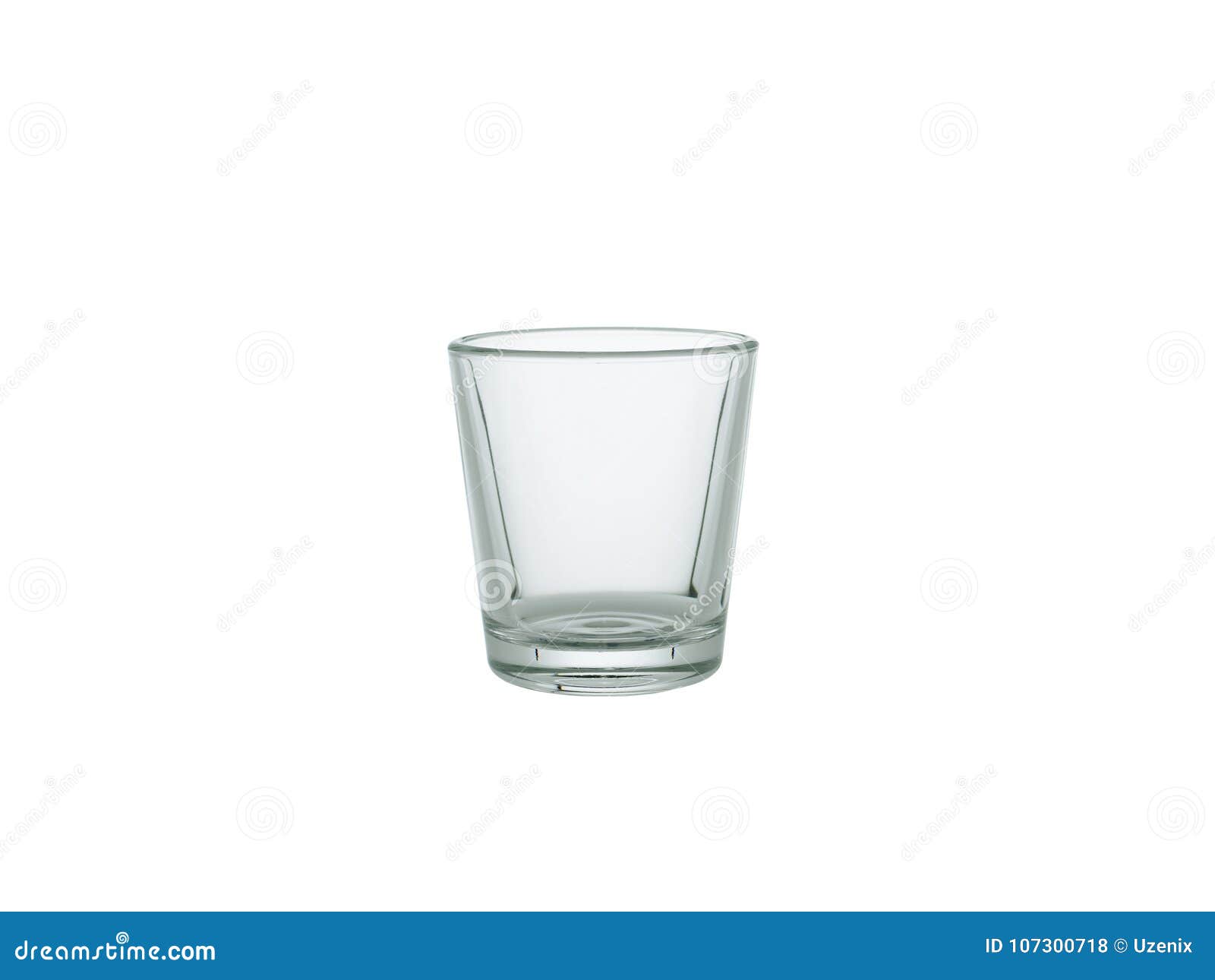 Empty Shot Glass Isolated on White Background Stock Photo - Image of ...