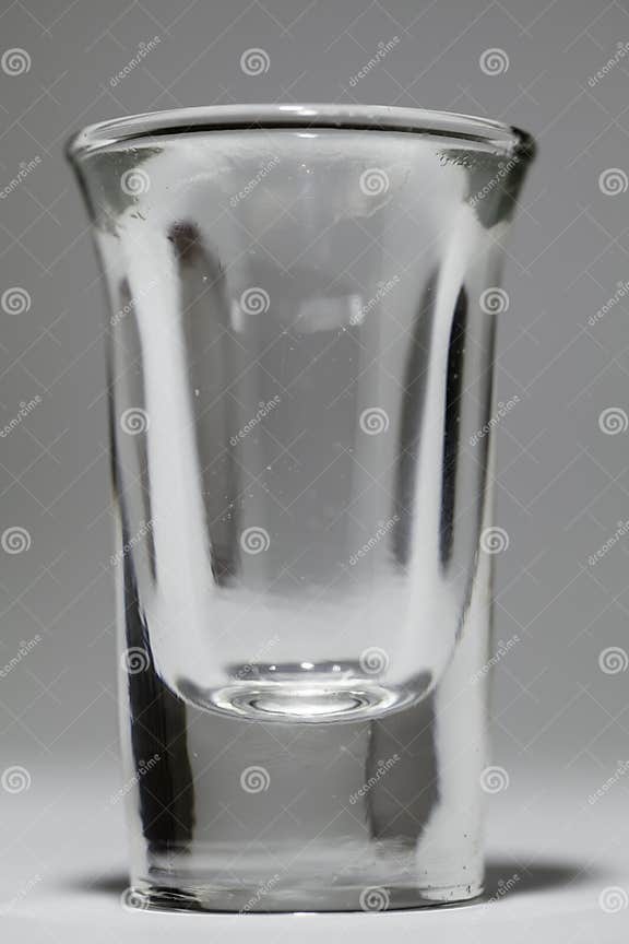 Empty Shot Glass stock image. Image of drink, front, white - 37140193
