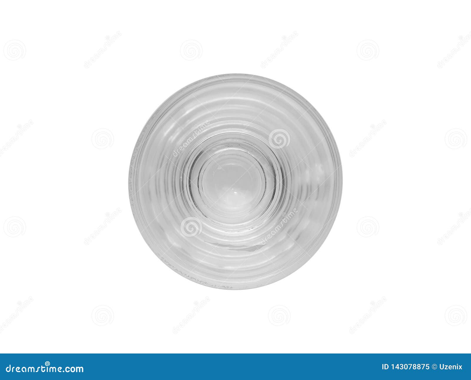 Empty Shot Glass Top View Isolated on a White Background Stock Image ...