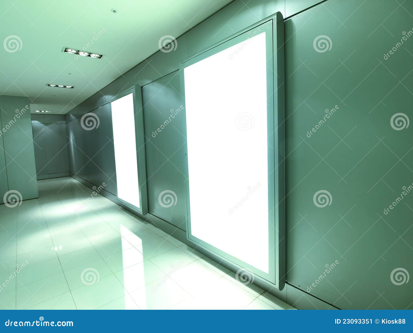 Empty show room stock image. Image of gallery, abstract - 23093351