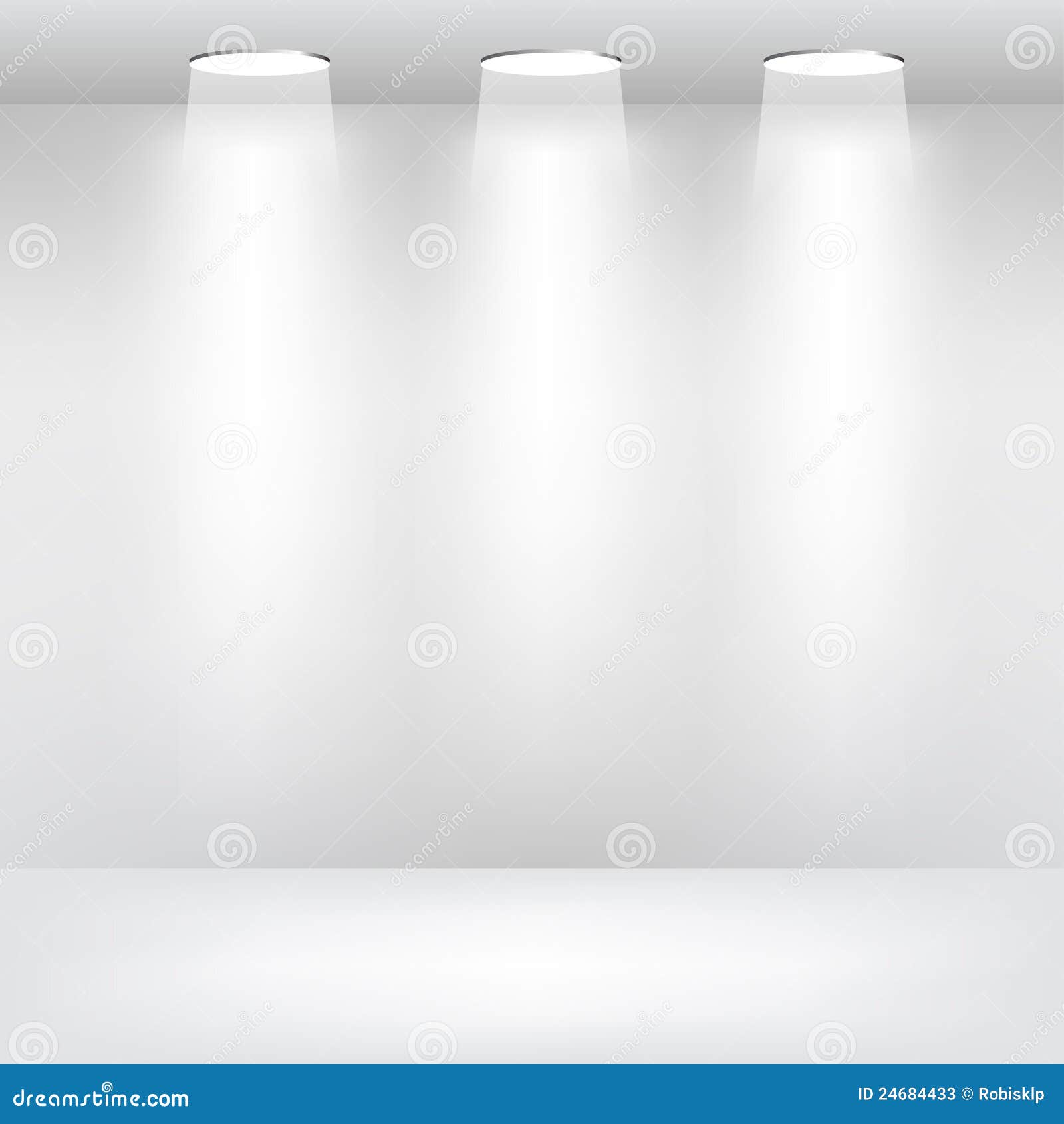 Empty Showcase Stage with Lights Stock Vector - Illustration of ...
