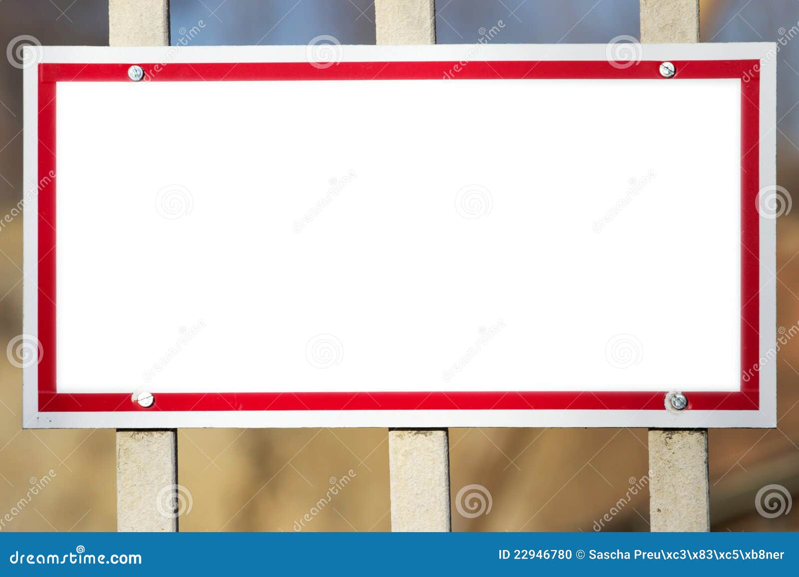 Empty sign stock photo. Image of security, sign, property - 22946780