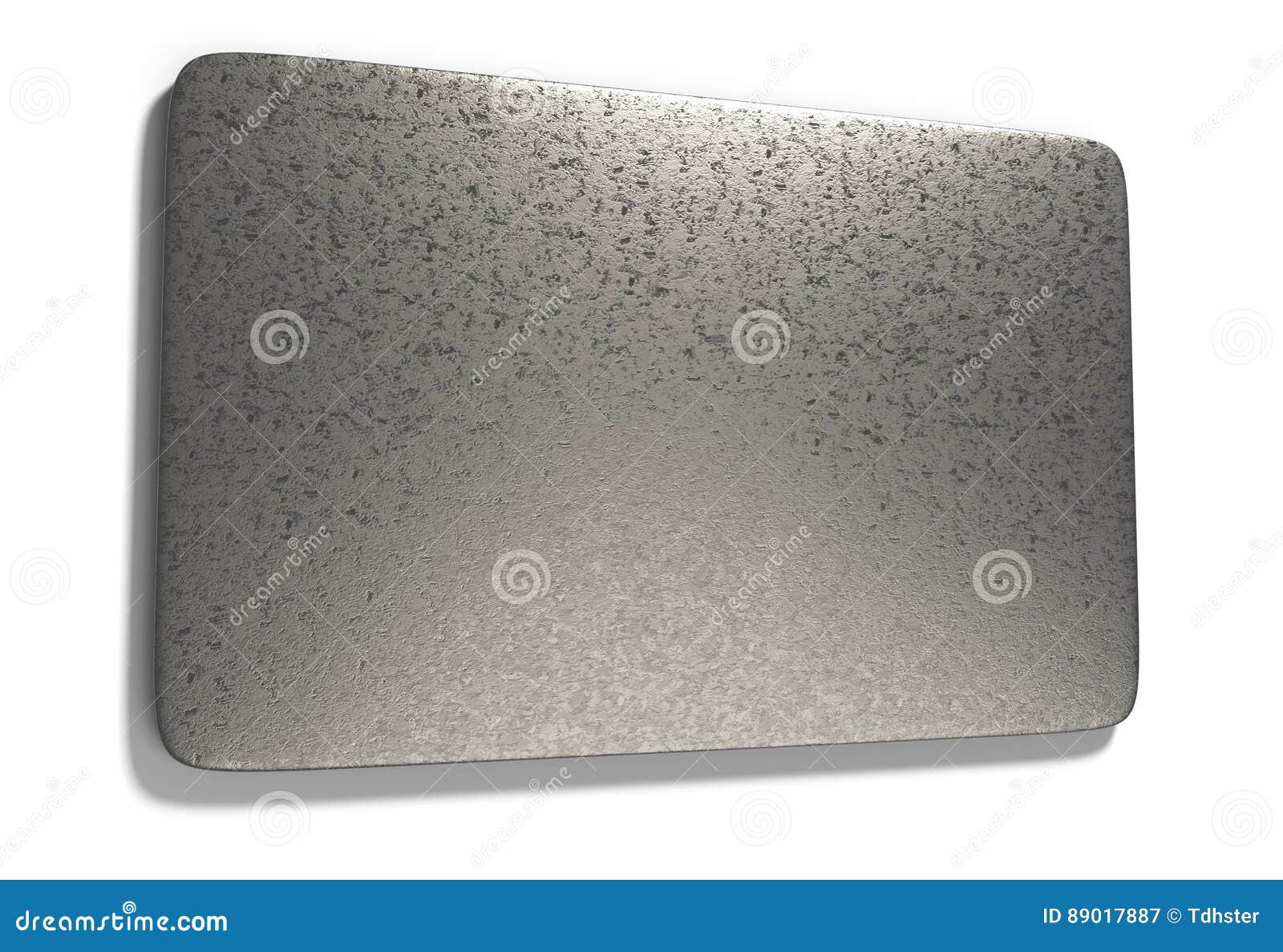 Empty Sign Plate Isolated on White, 3d Illustration Stock Illustration ...