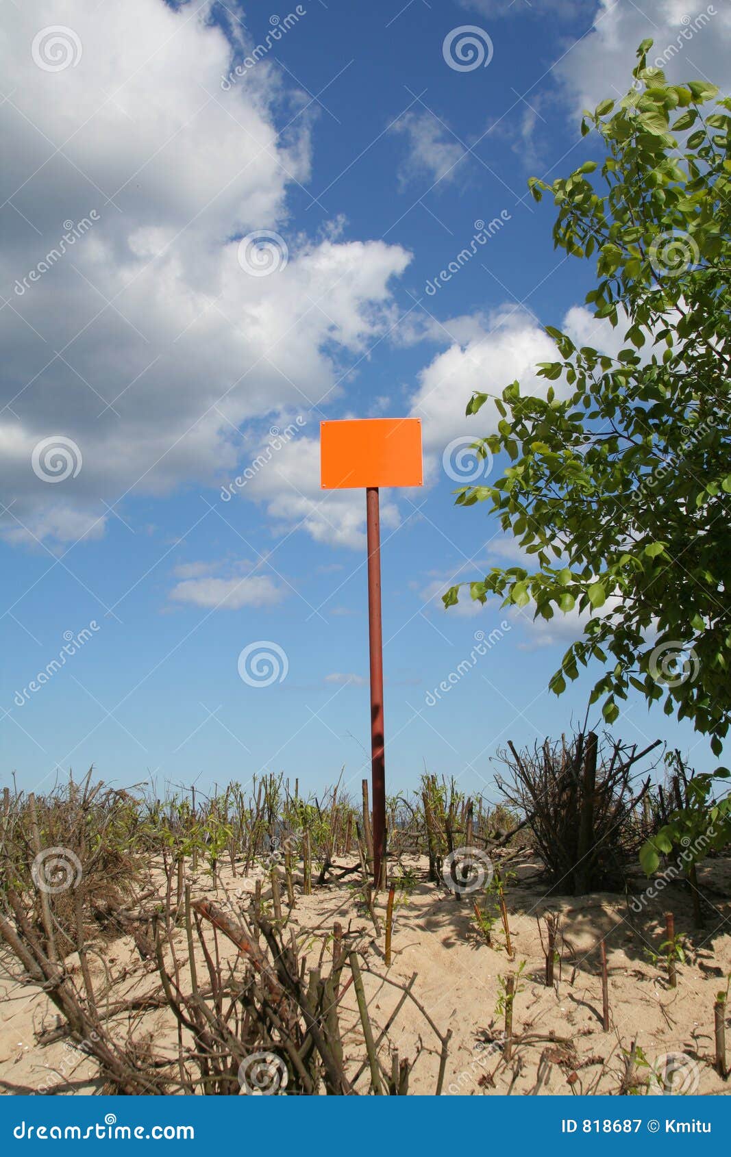Empty Sign Post Against the Sky Stock Image - Image of character ...