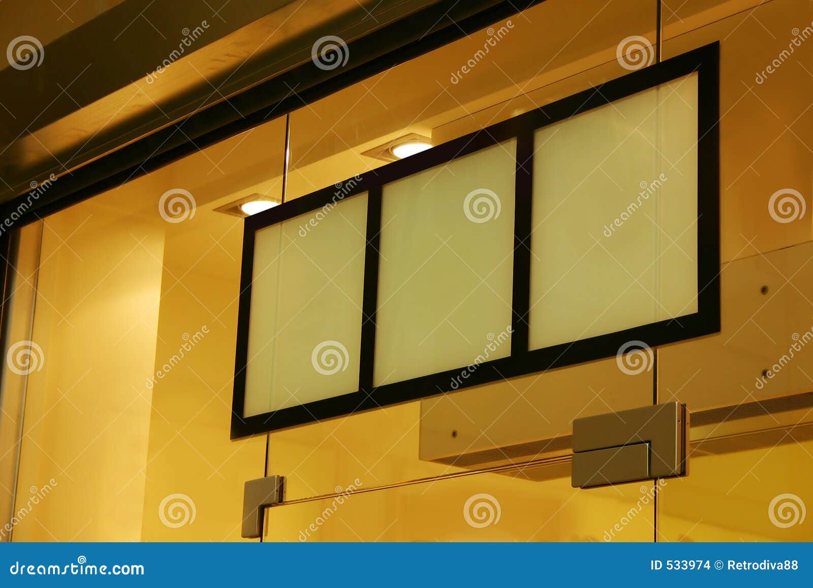 Empty sign of a store stock photo. Image of signage, minimalist - 533974
