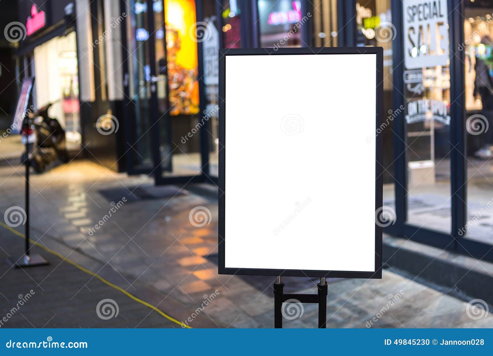 Empty sign in the street stock photo. Image of selling - 49845230