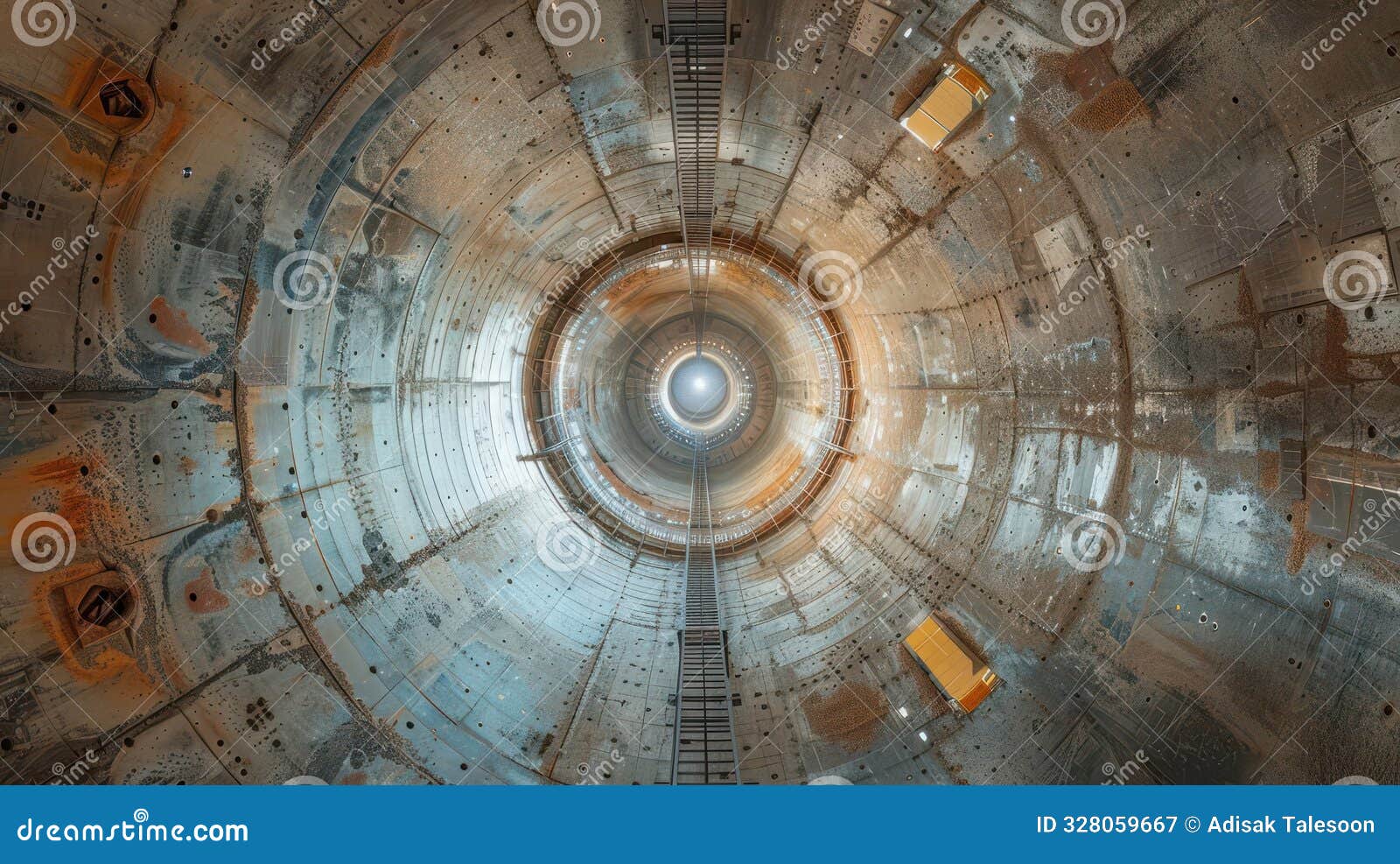 Empty Silo an Abstract Image of an Empty Grain Silo, Highlighting the ...