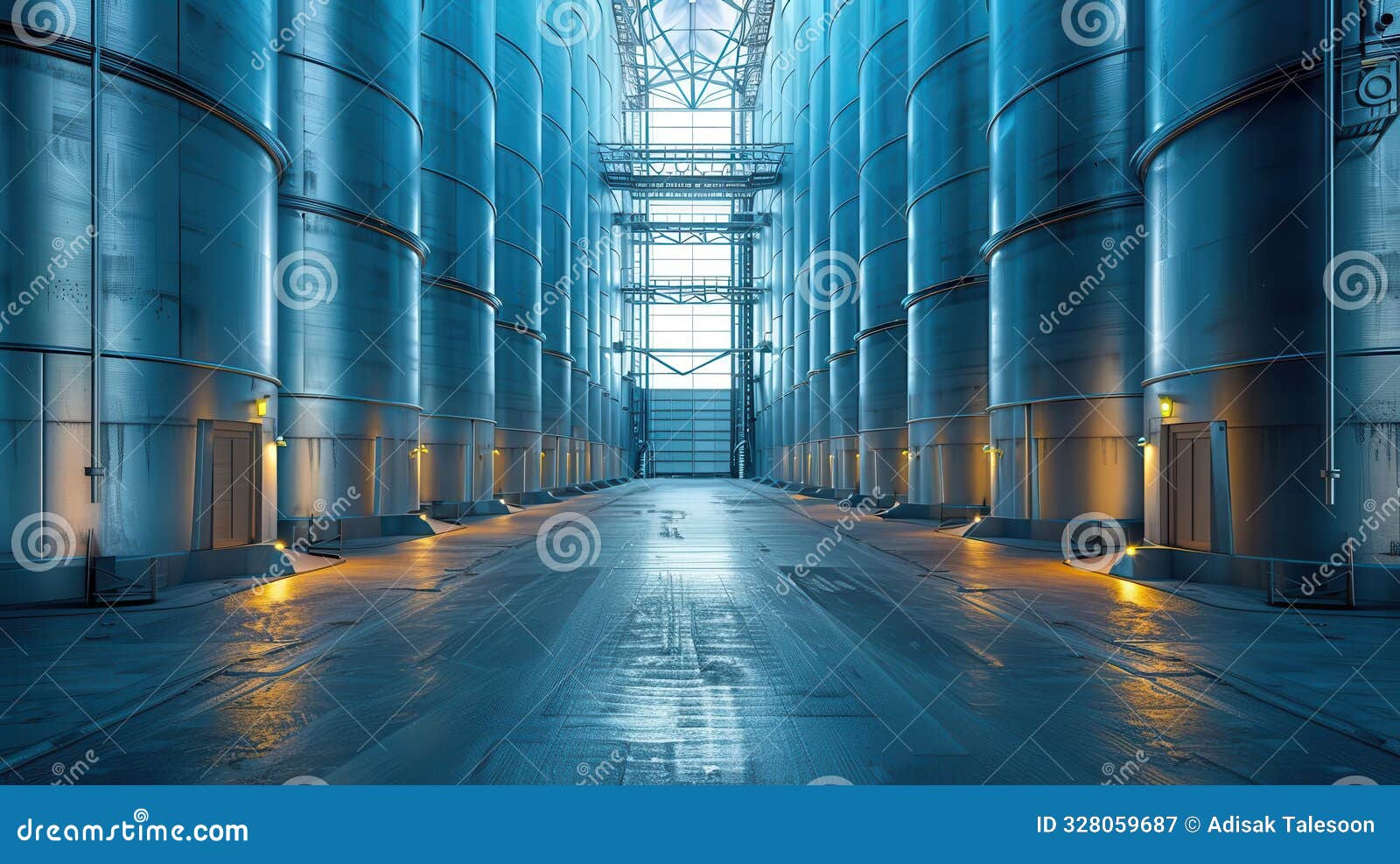 Empty Silo an Abstract Image of an Empty Grain Silo, Highlighting the ...
