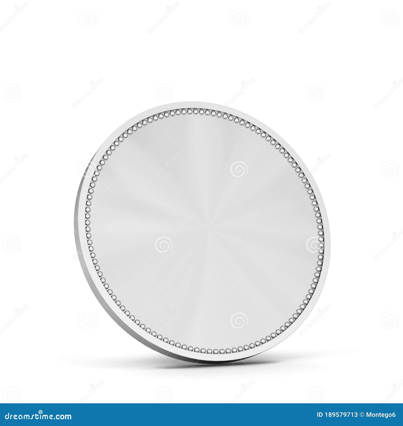 Empty silver coin stock illustration. Illustration of income - 189579713
