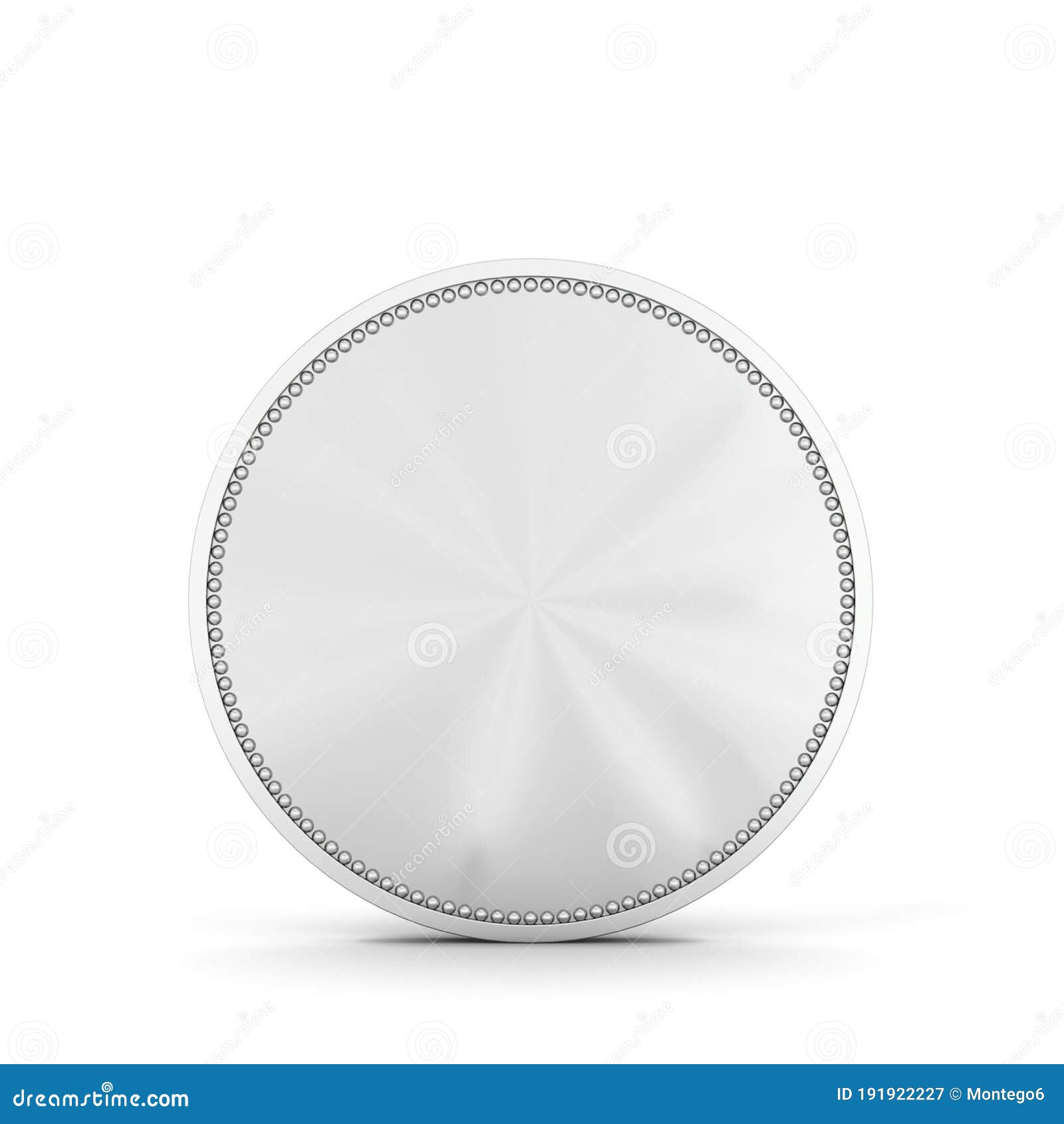 Empty silver coin stock illustration. Illustration of commerce - 191922227