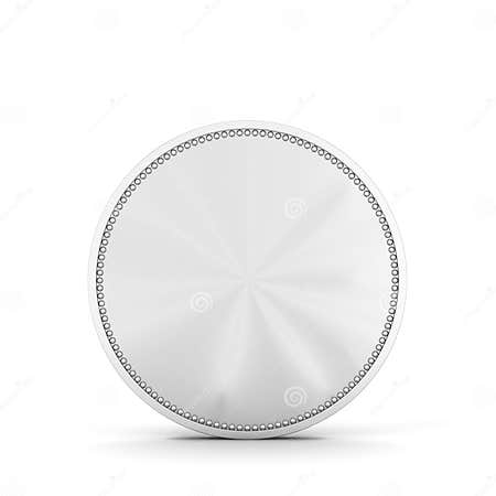 Empty silver coin stock illustration. Illustration of commerce - 191922227