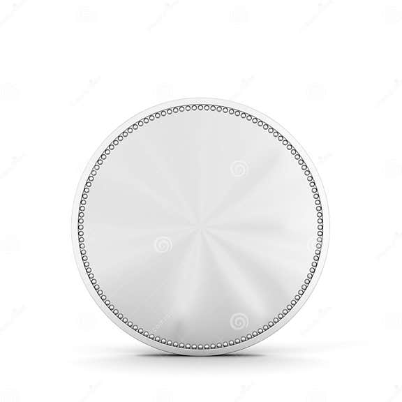 Empty silver coin stock illustration. Illustration of commerce - 191922227