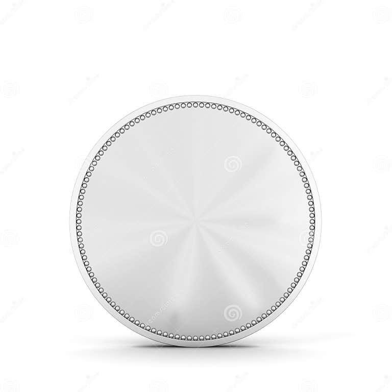Empty silver coin stock illustration. Illustration of commerce - 191922227