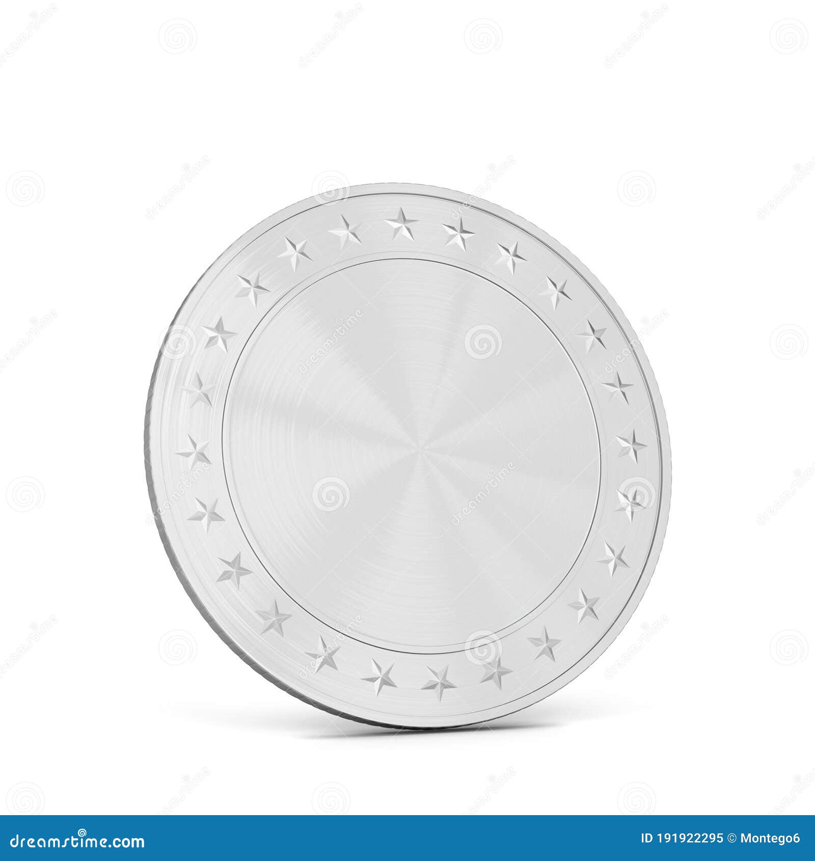 Empty silver coin stock illustration. Illustration of investment ...