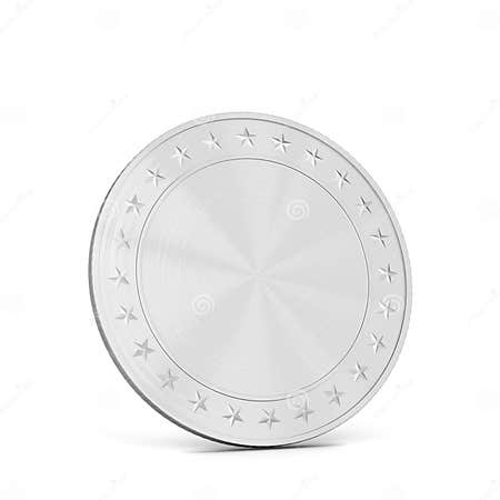 Empty silver coin stock illustration. Illustration of investment ...