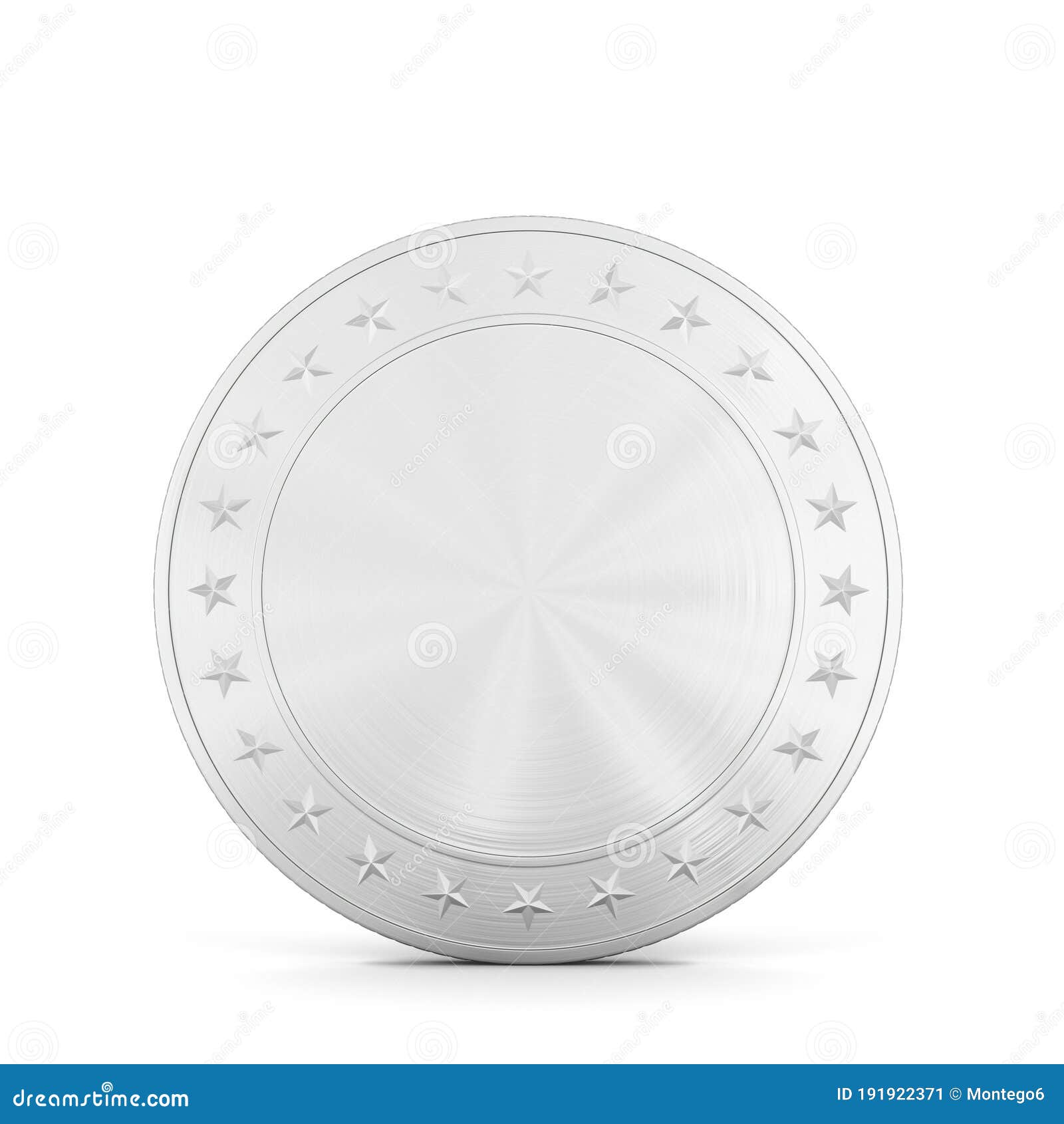Empty silver coin stock illustration. Illustration of price - 191922371