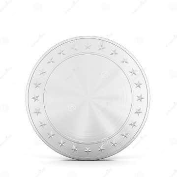 Empty silver coin stock illustration. Illustration of price - 191922371