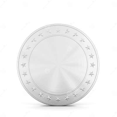 Empty silver coin stock illustration. Illustration of price - 191922371