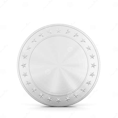 Empty silver coin stock illustration. Illustration of price - 191922371