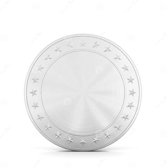 Empty silver coin stock illustration. Illustration of price - 191922371