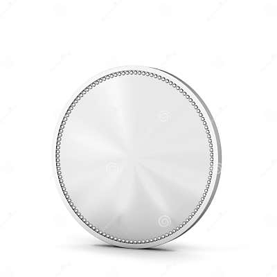 Empty silver coin stock illustration. Illustration of macro - 193869796