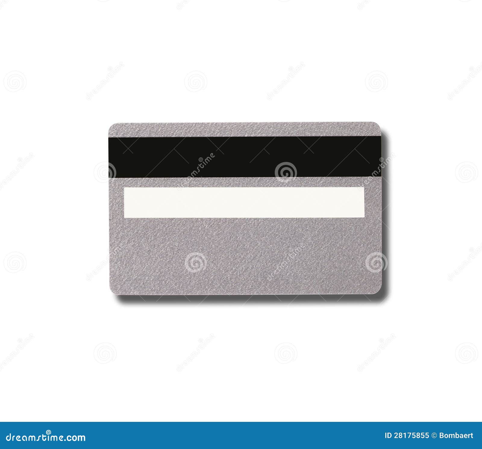Empty silver plastic card stock image. Image of account - 28175855