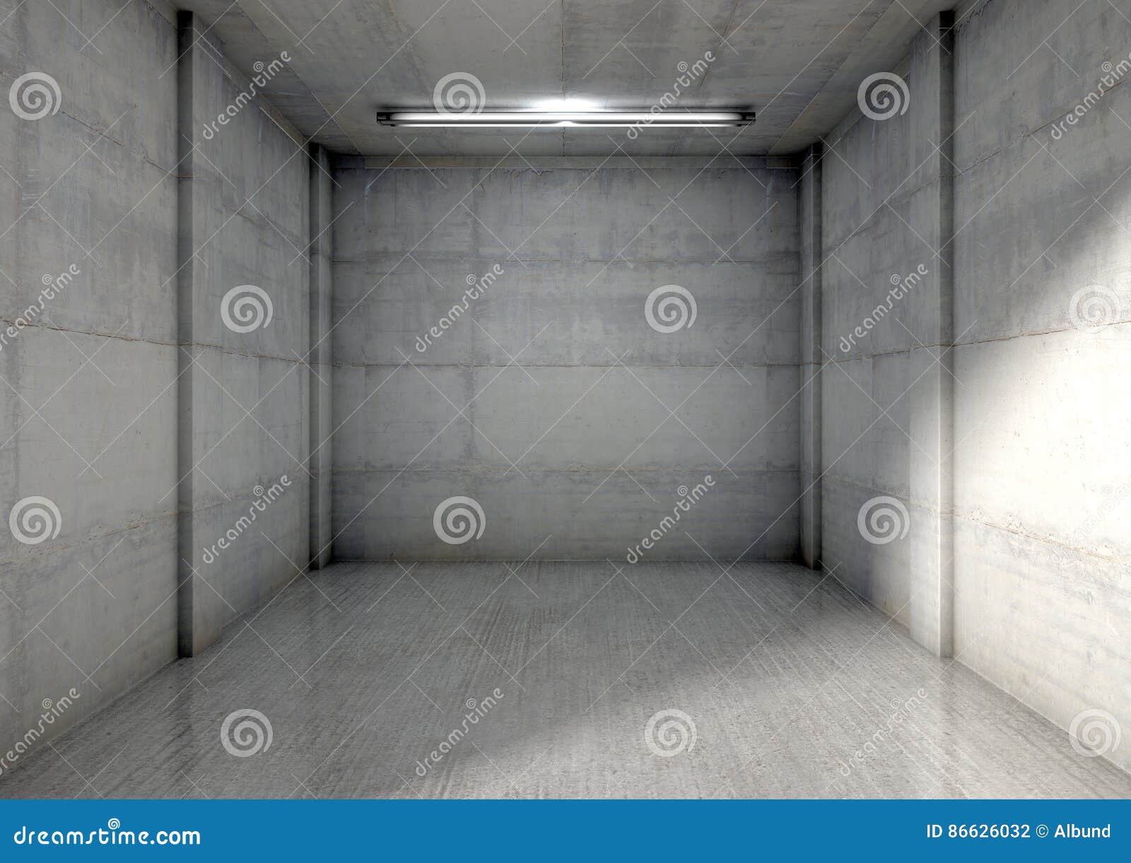 Empty Single Garage stock illustration. Illustration of background ...