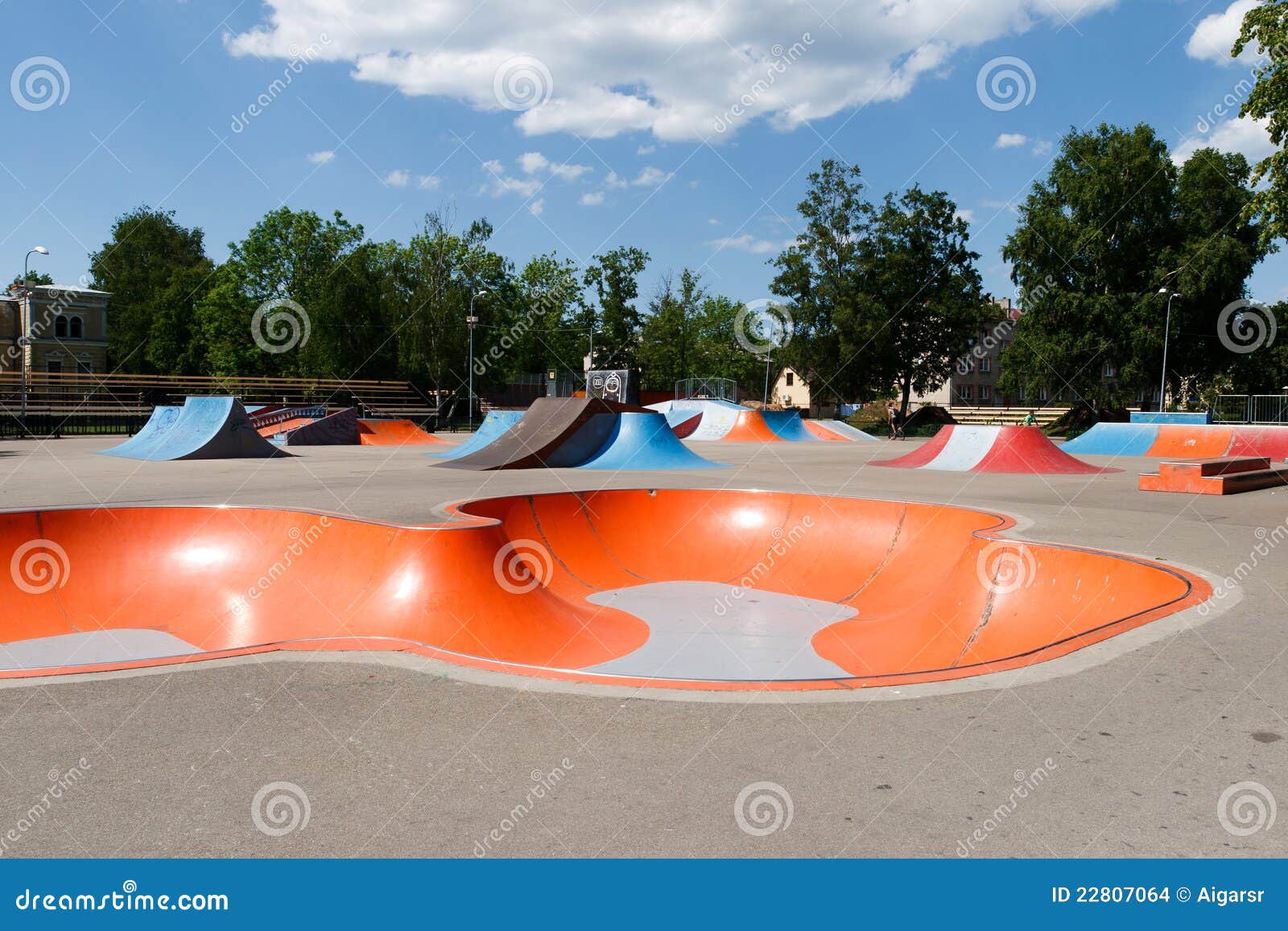 Empty skatepark stock photo. Image of skateboard, action - 22807064