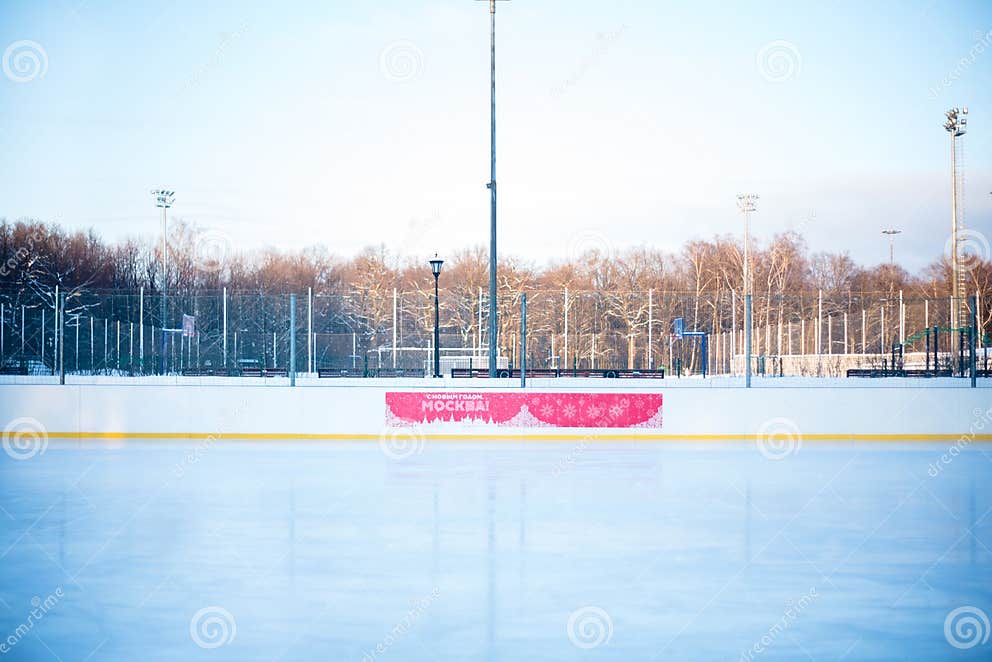 Empty skating rink stock image. Image of games, professional - 300177123