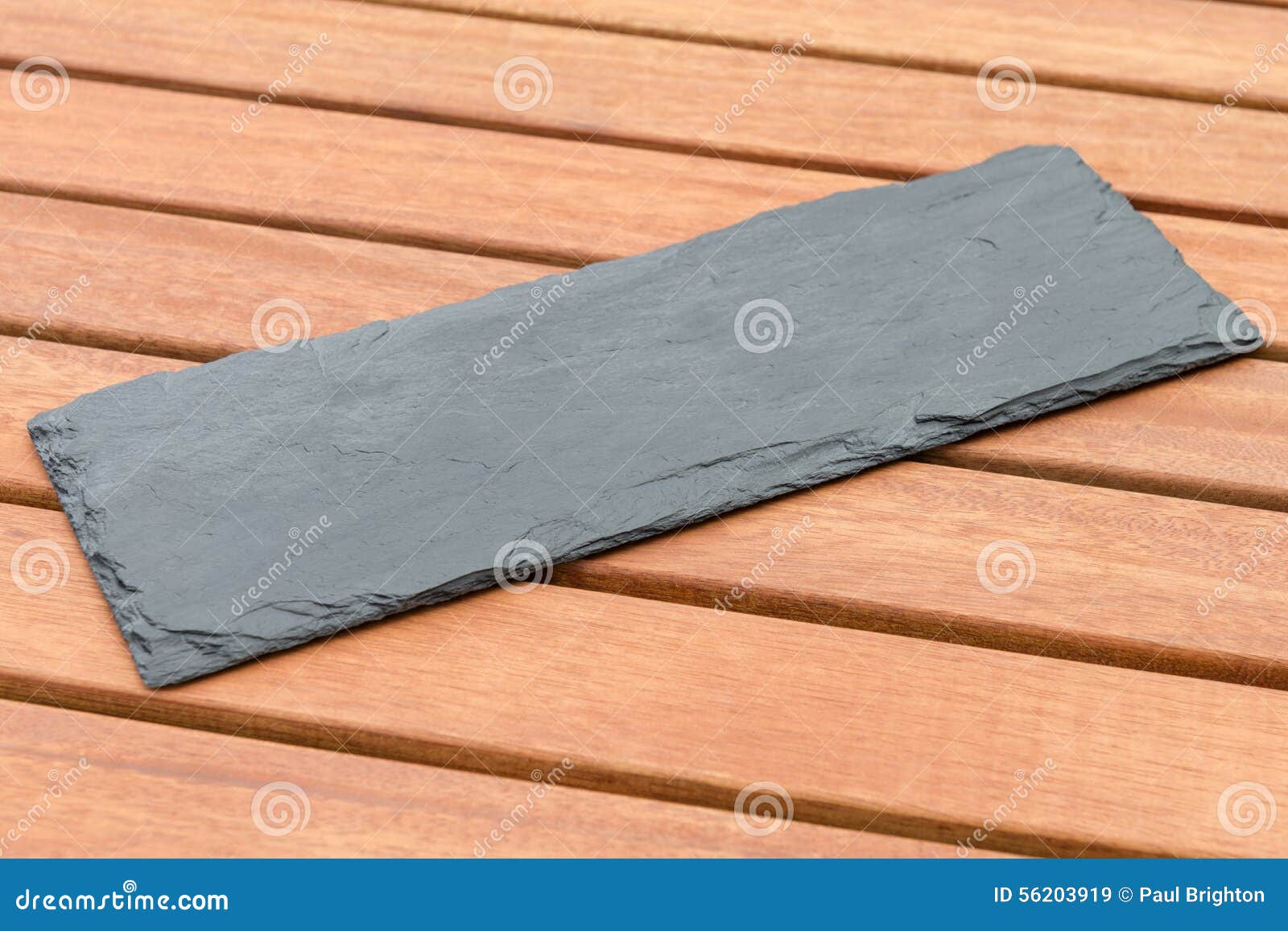 Empty Slate stock image. Image of natural, wood, crockery - 56203919