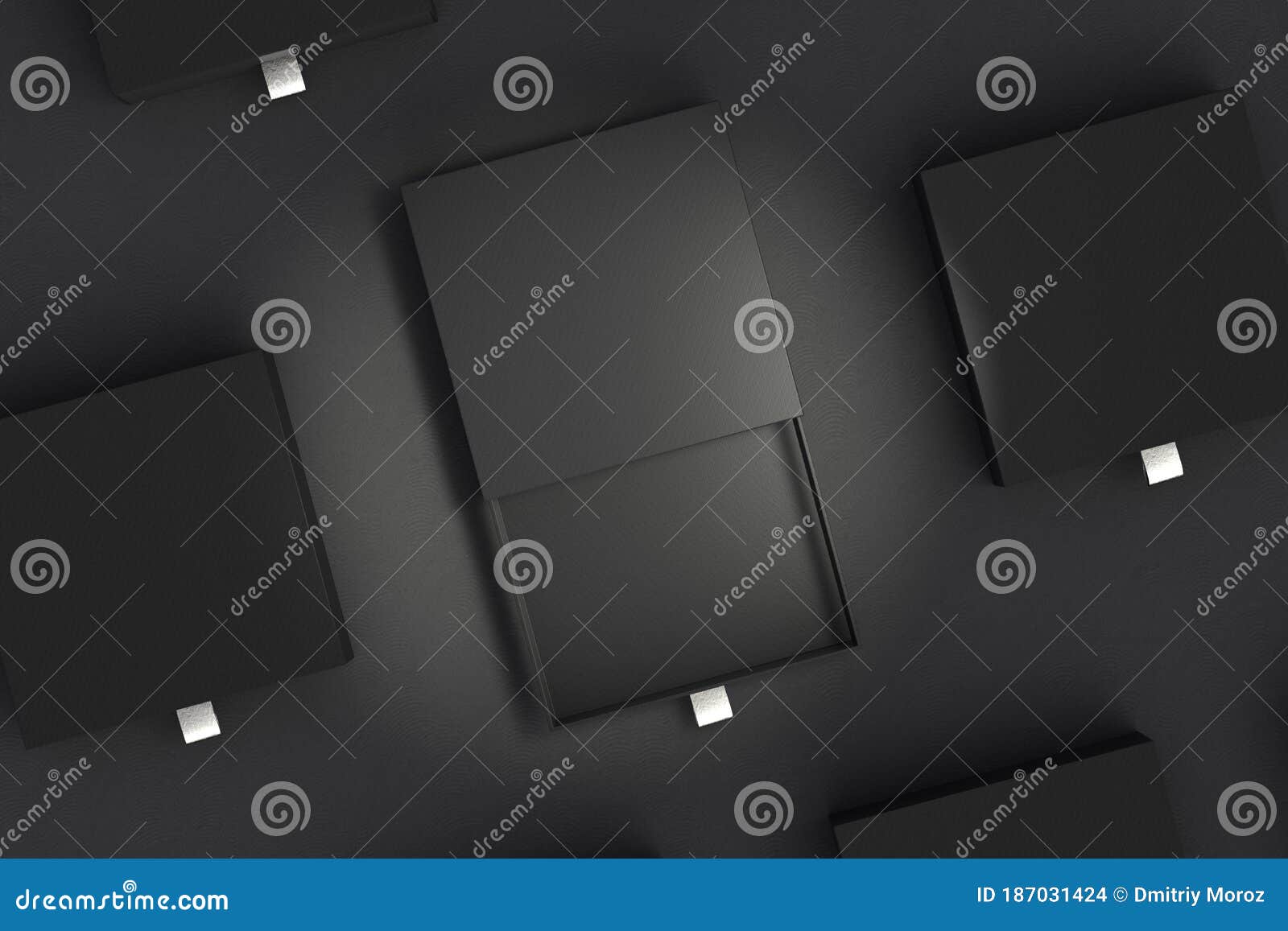 Empty sliding drawer boxes stock illustration. Illustration of ...