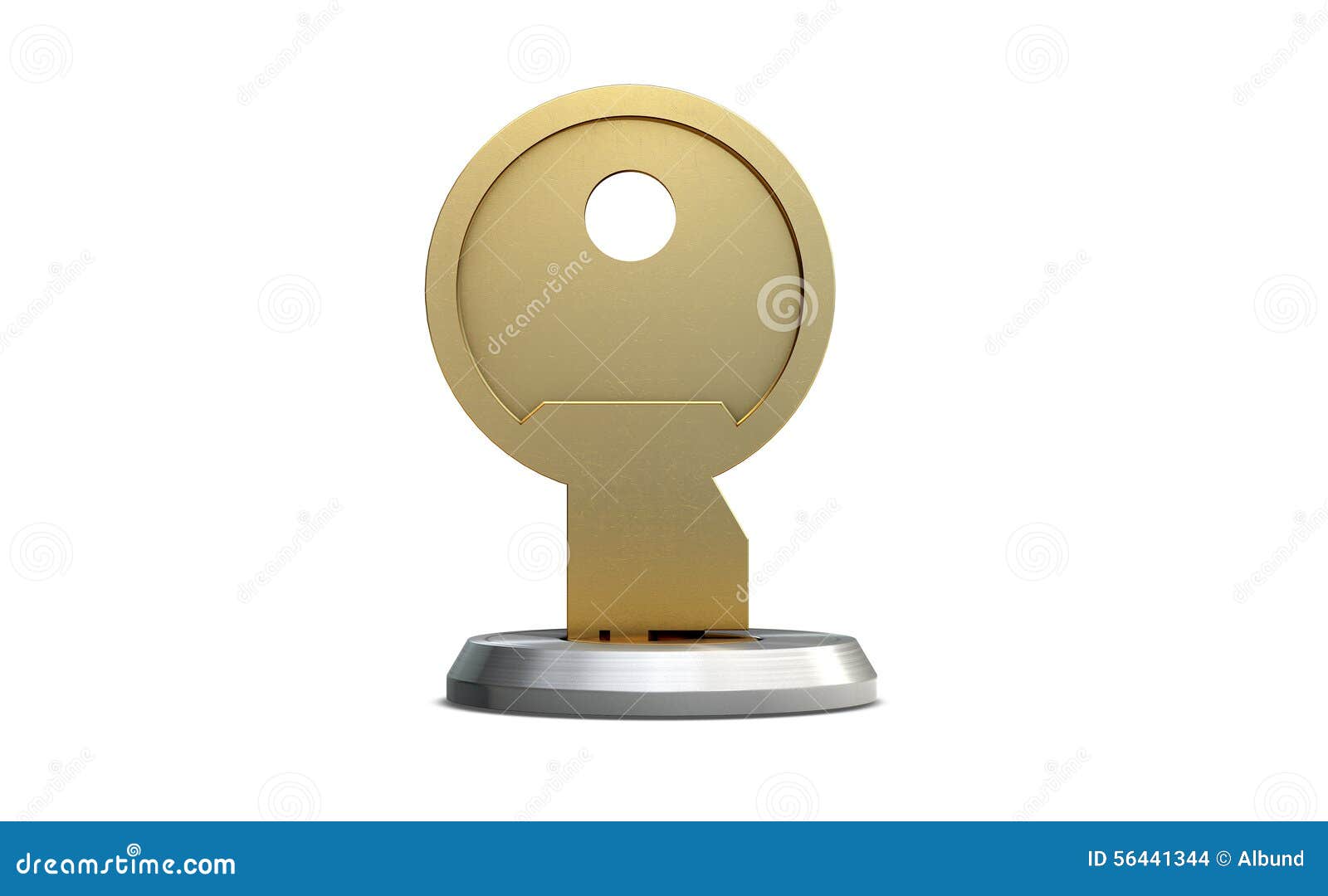 Empty Slot with Key stock illustration. Illustration of steel - 56441344