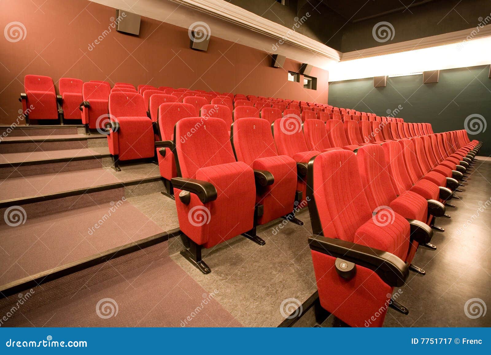 Empty Small Cinema Auditorium Stock Image - Image of empty, indoor: 7751717