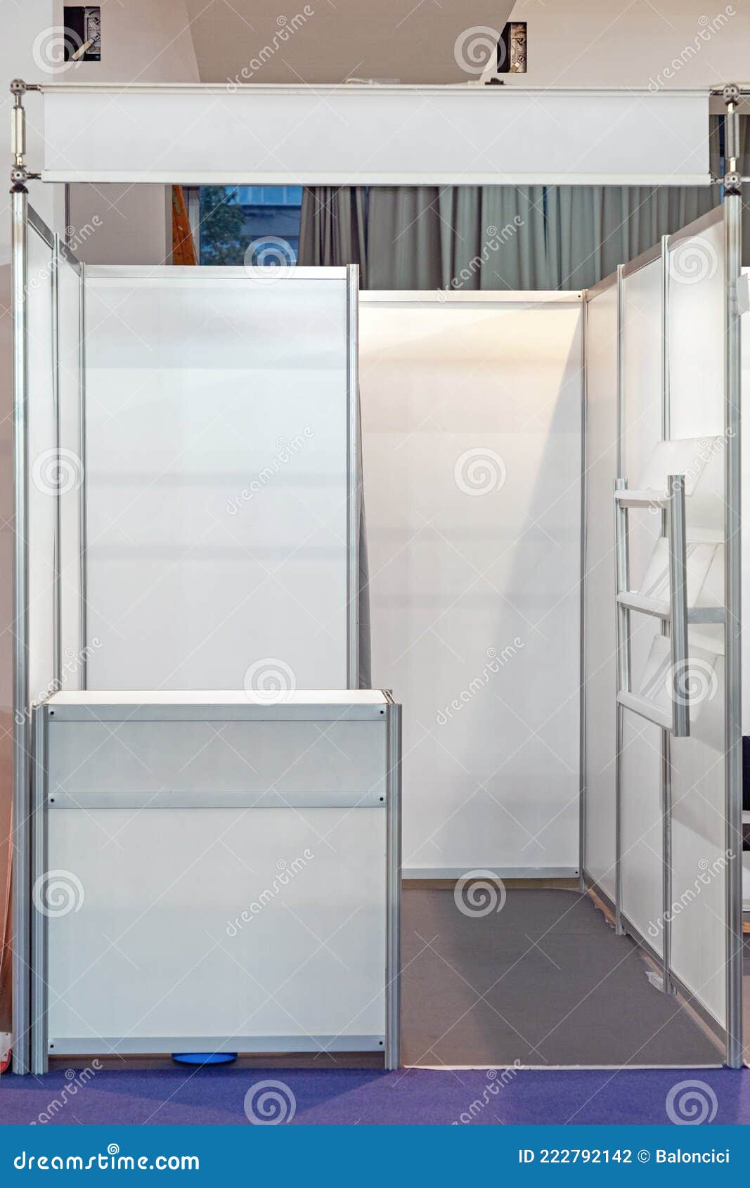 Empty Expo Stand stock photo. Image of commerce, empty - 222792142