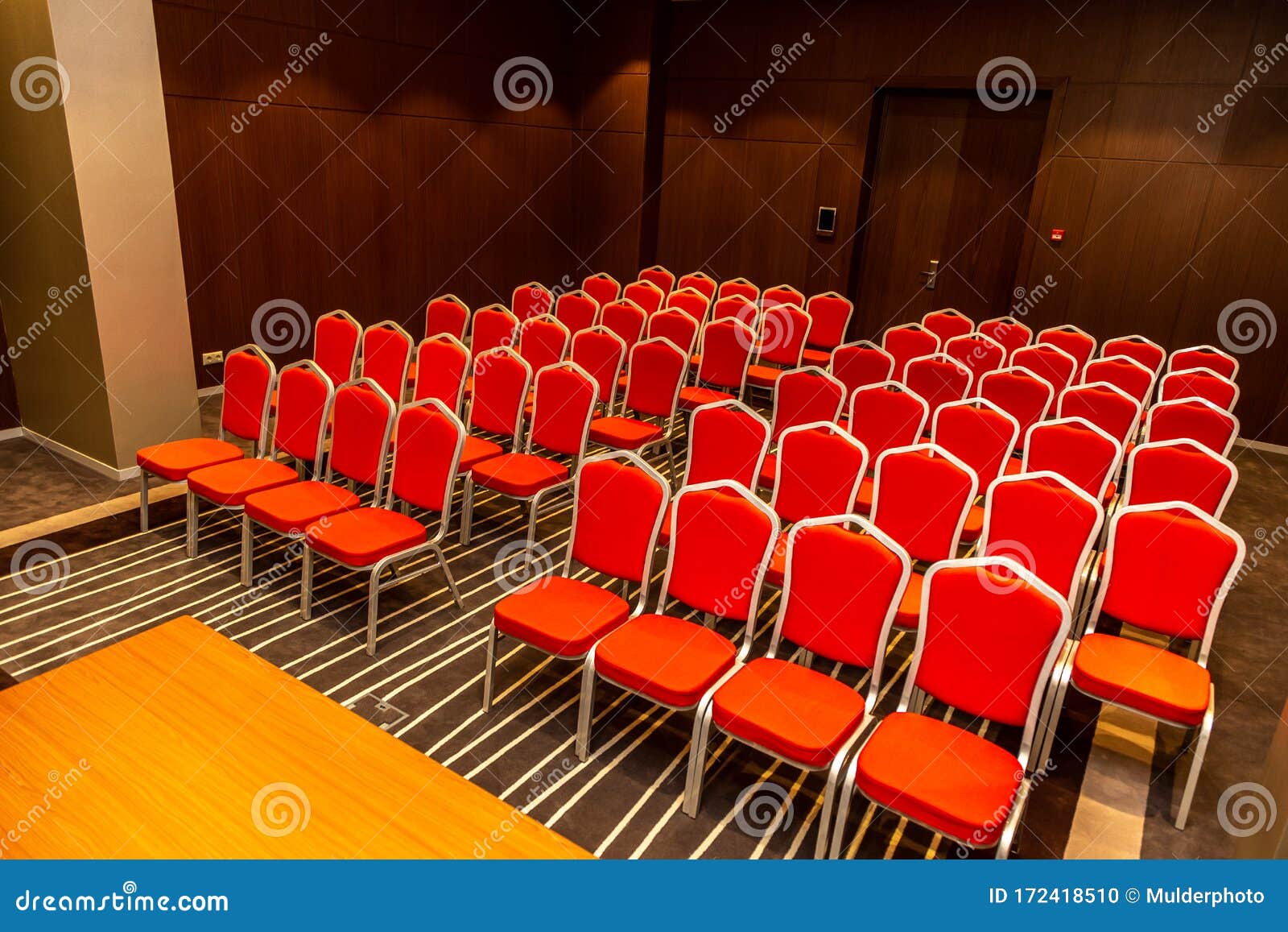 Empty Small Presentation Room Ready for Conference Stock Photo - Image ...