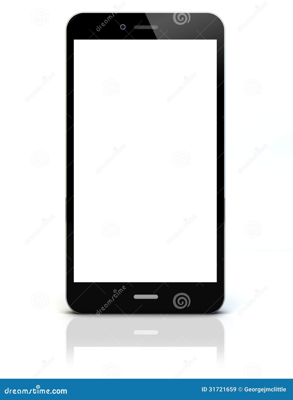 Empty smartphone stock illustration. Illustration of blank - 31721659