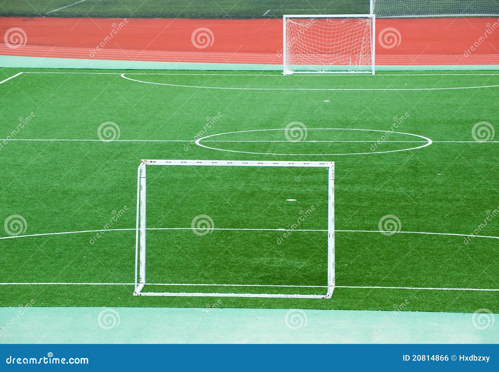 Empty soccer field stock photo. Image of play, playground - 20814866