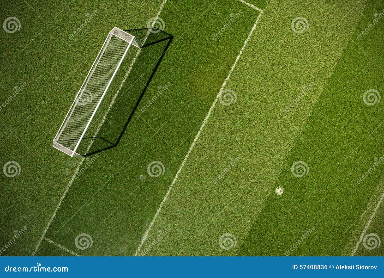 Empty Soccer Field Before Game Cartoon Vector | CartoonDealer.com ...