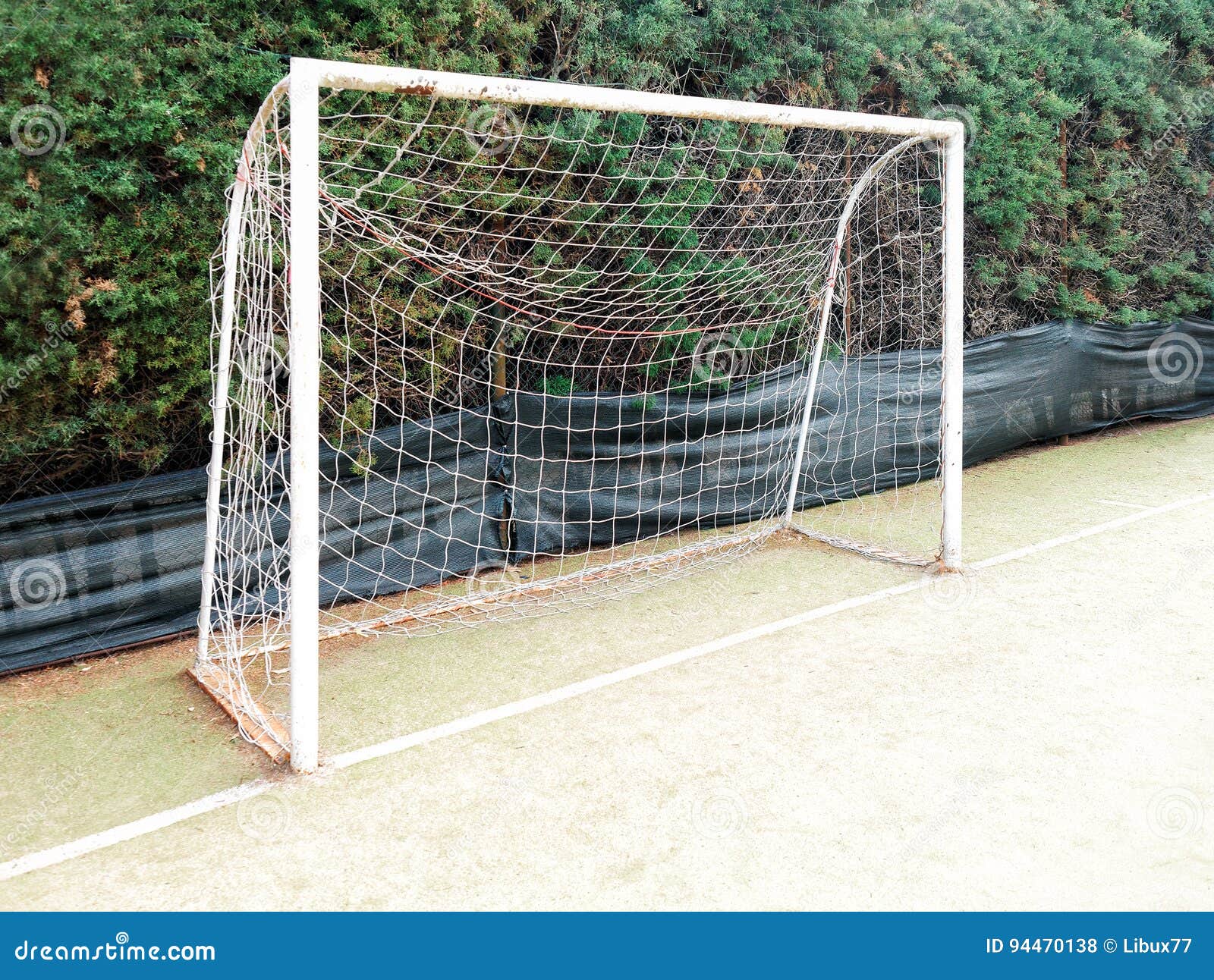 Empty Soccer Football Goal stock photo. Image of soccer - 94470138