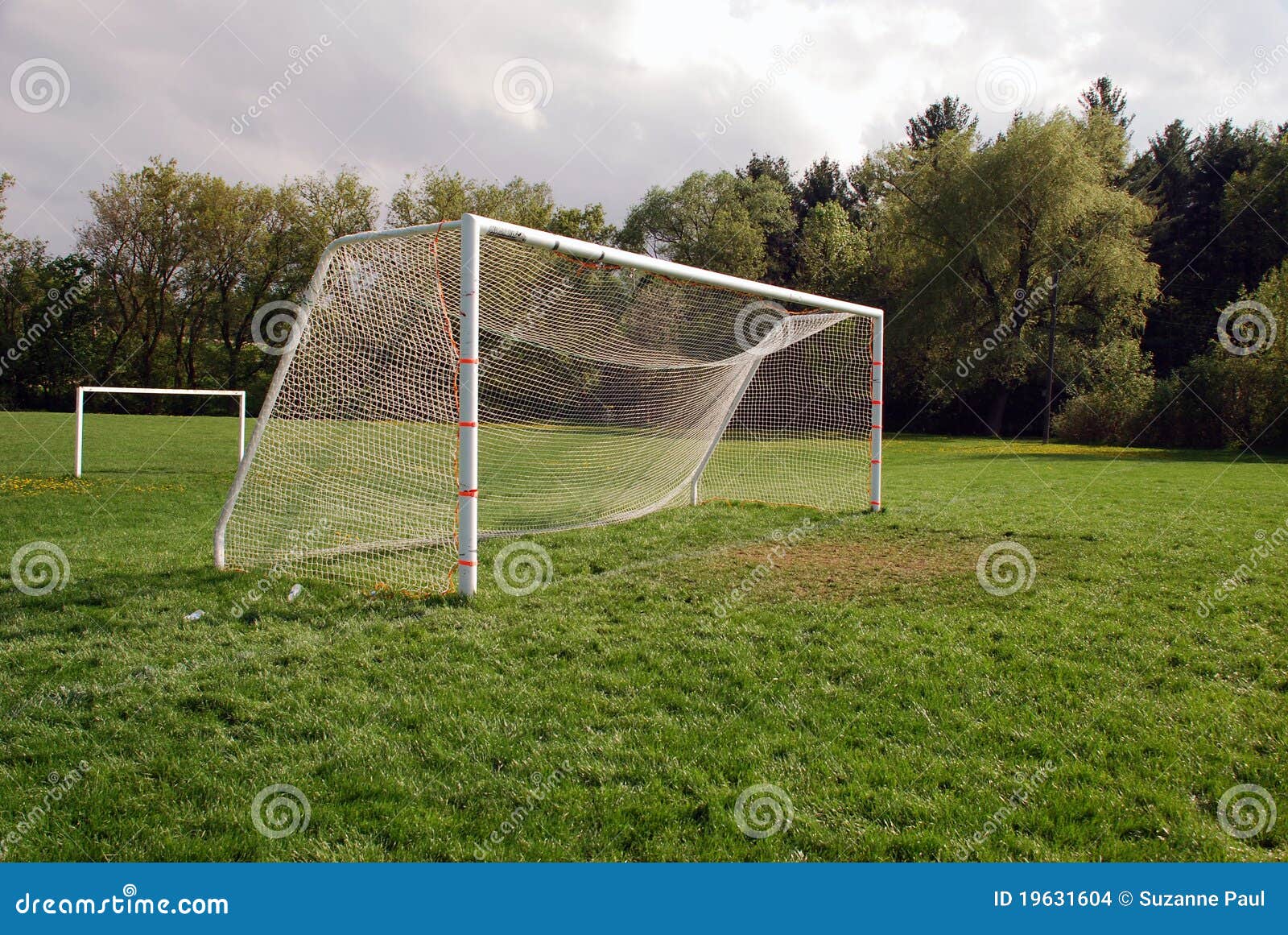 Empty Soccer goal stock photo. Image of georgetown, edge - 19631604