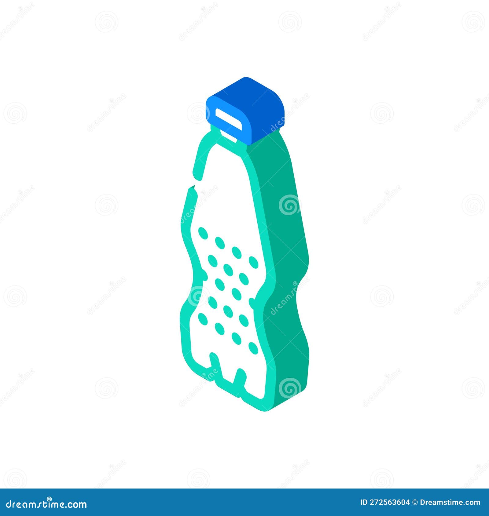 Empty Soda Plastic Bottle Isometric Icon Vector Illustration Stock ...