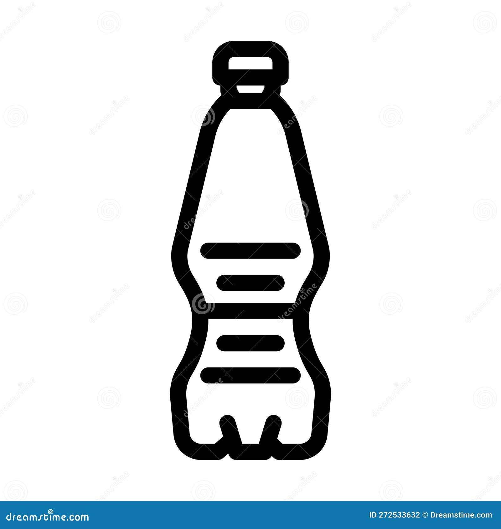 Empty Soda Plastic Bottle Line Icon Vector Illustration Stock Vector ...
