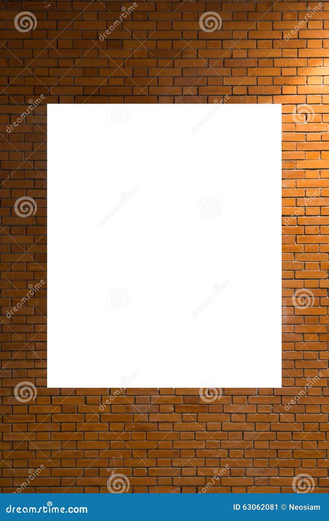 Empty space on brick wall stock image. Image of brick - 63062081