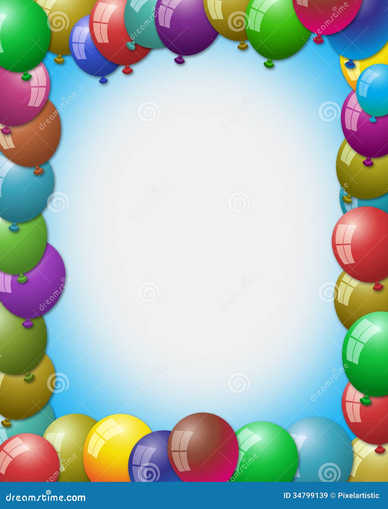 Balloon Corner Border