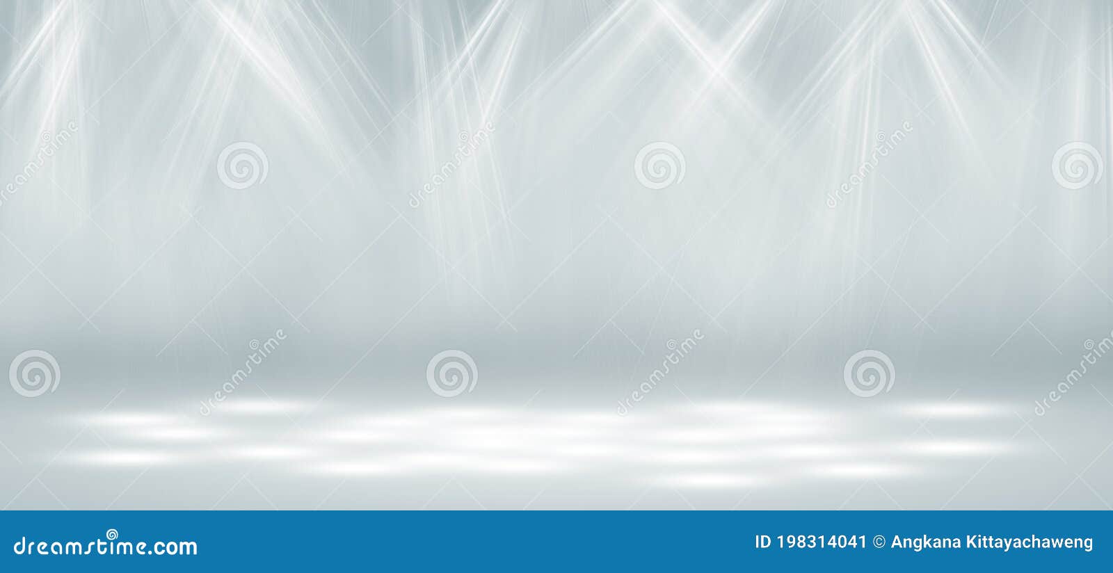 White Stage with Spot Lighting in Gray Background. Stock Image - Image ...