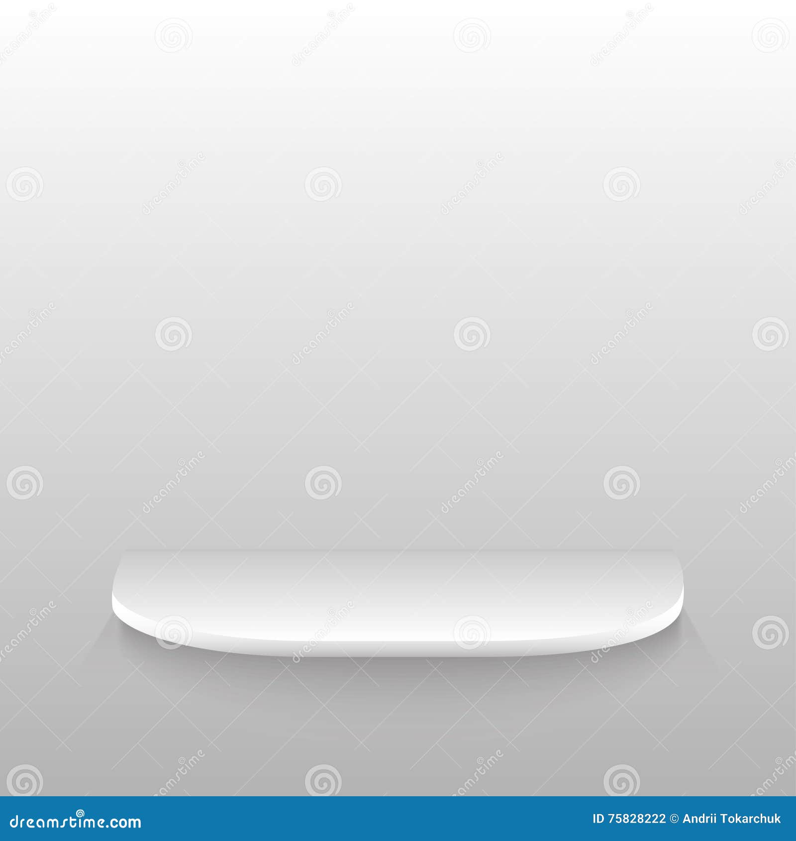 The Empty Space on the Shelf. Eps 10 Stock Vector - Illustration of ...