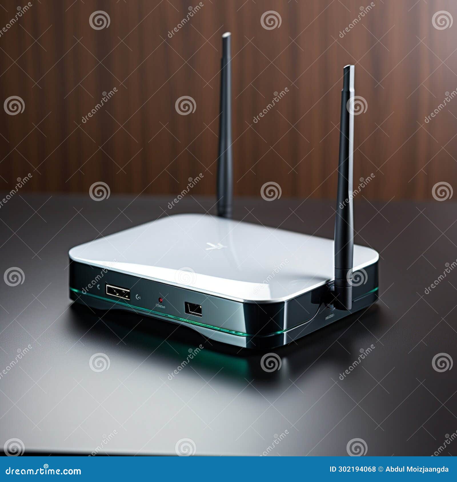Empty Space on WiFi Router, Ready for Network Innovation Stock ...